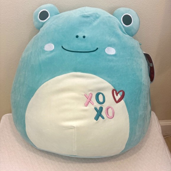 Squishmallows | Toys | 6 Ludwig Teal Blue Frog Valentines Squishmallow ...